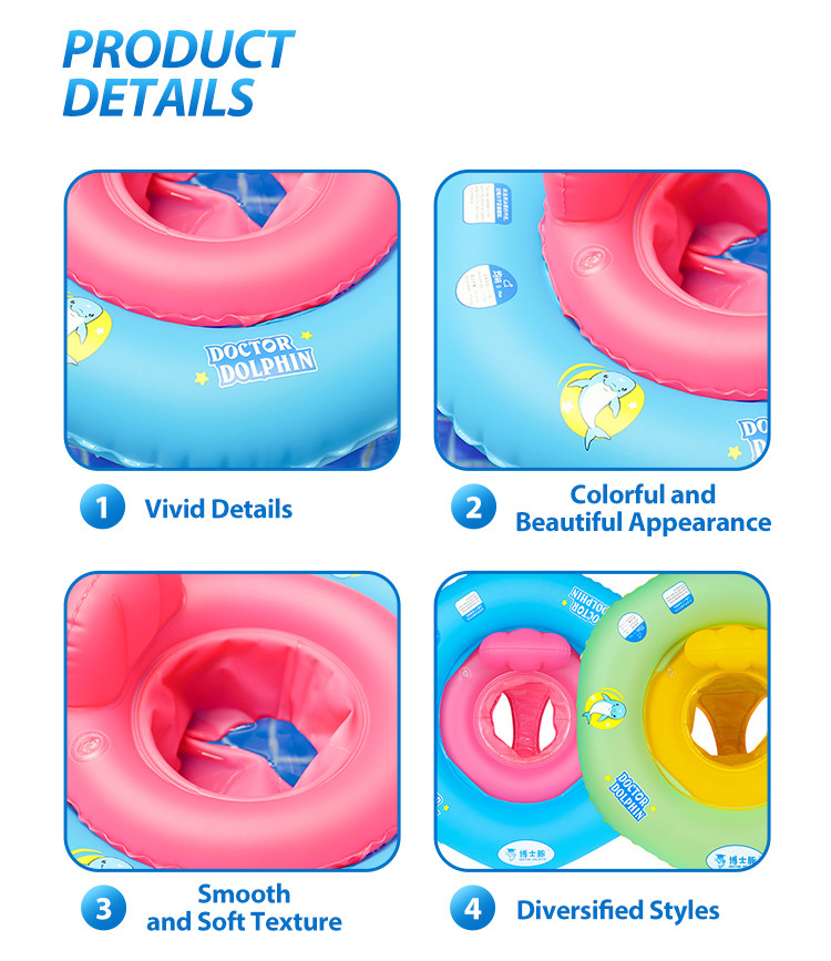 Buy Doctor Dolphin Pvc For Toddlers Baby Bath Inflatable Safety Seat ...