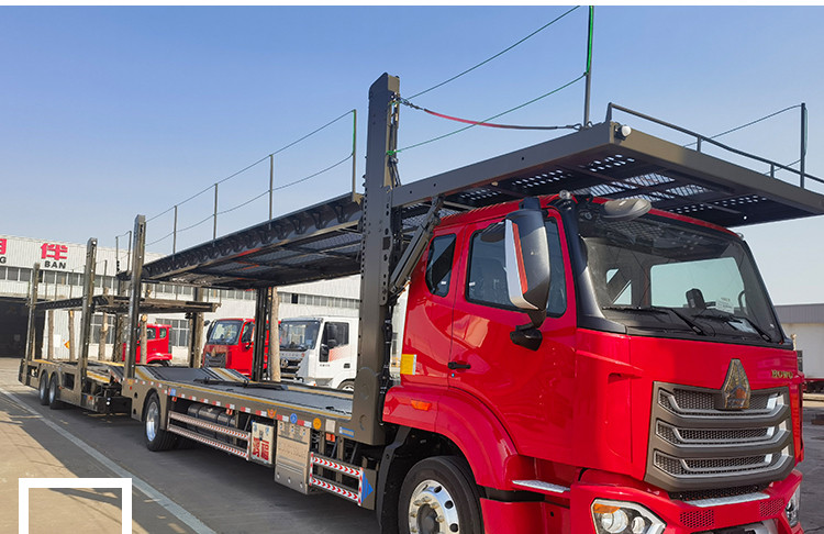 Buy Double Deck Hydraulic Car Transporter Trailer Car Carrier Semi ...