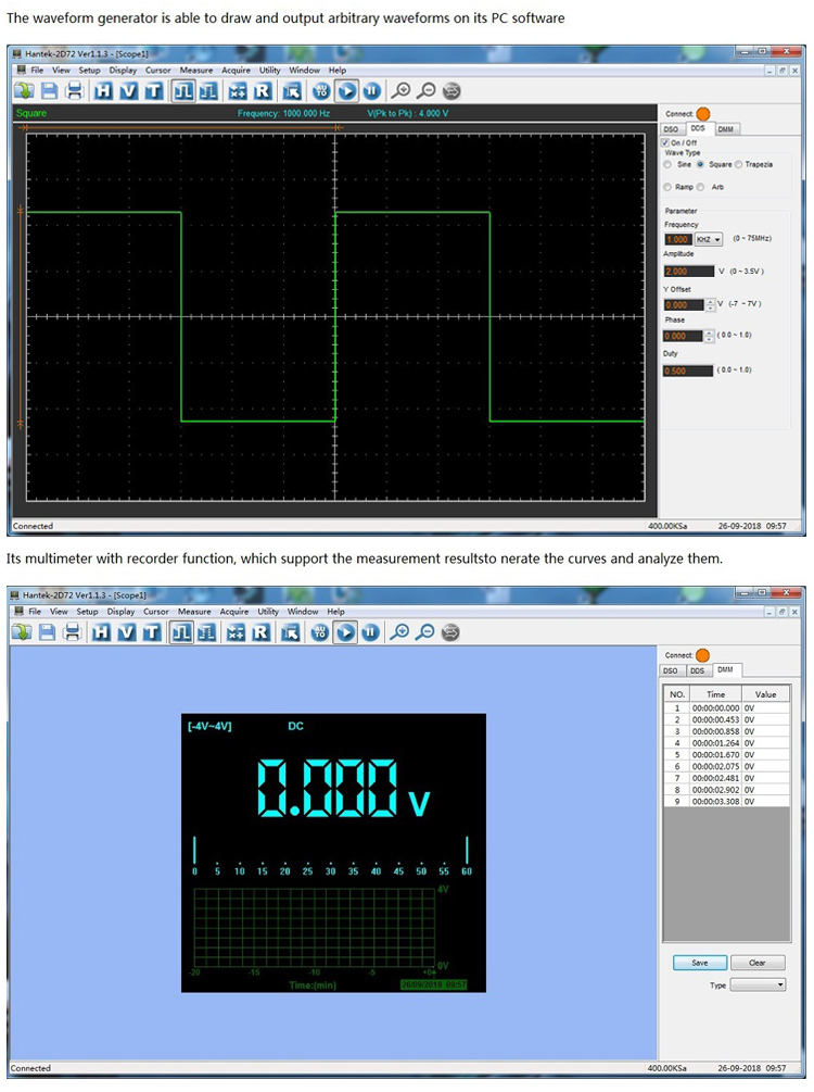 Buy Dual Channel Oscilloscope + Waveform Generator+multimeter ...