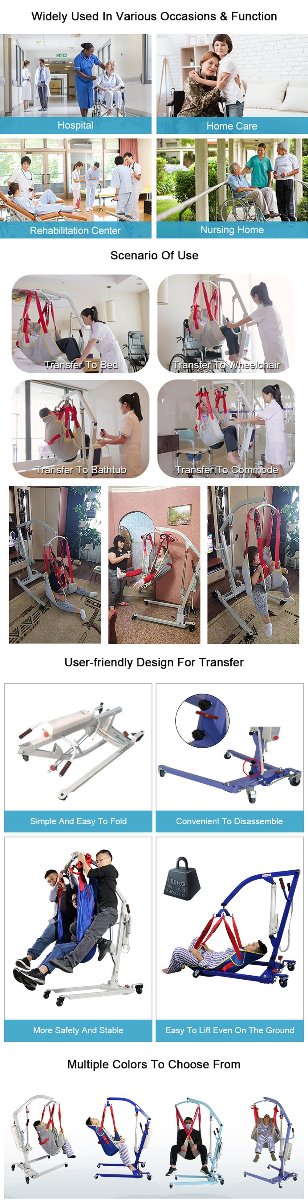 Buy Easy Of Disassembly Hospital Patient Lift Detachable Lift from ...