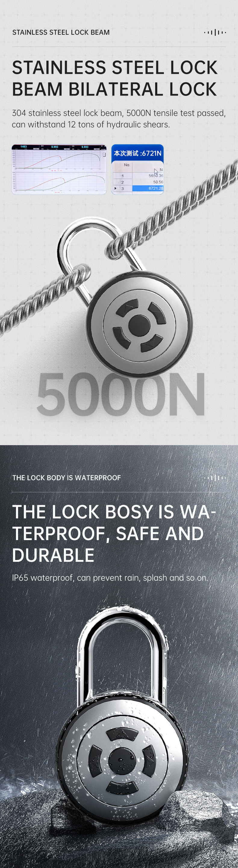 Buy Elecpopular Ep2m-ty Smart Biometric Lock Fingerprint Door Lock ...