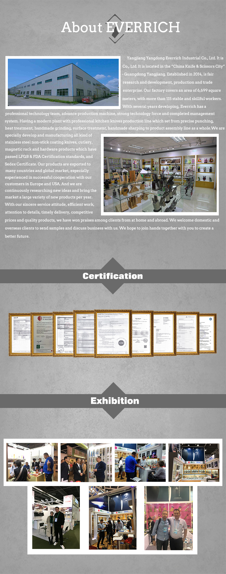 Buy Everwealth 6-piece Stainless Steel Chef Knives Set Blade With Marble Non-stick Coating from ...