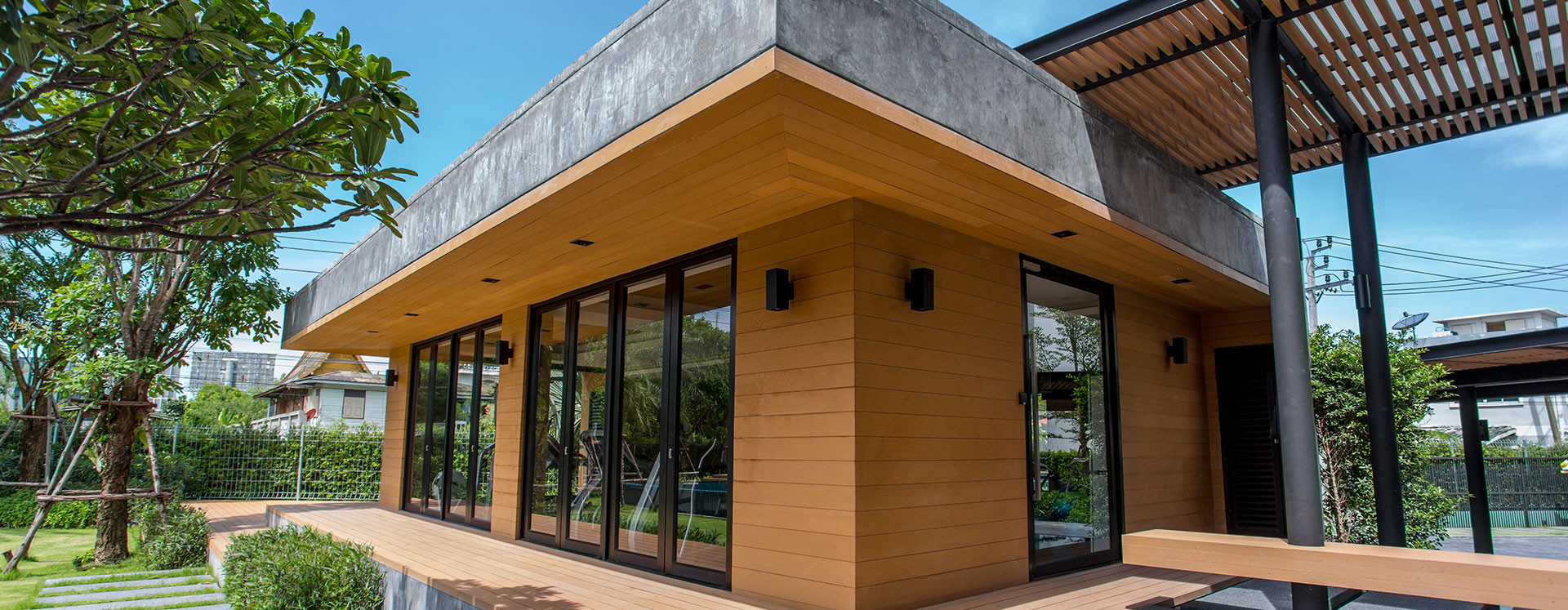 Buy Exterior Cladding Siding Shipping Container Wood Houses Outdoor Wpc ...