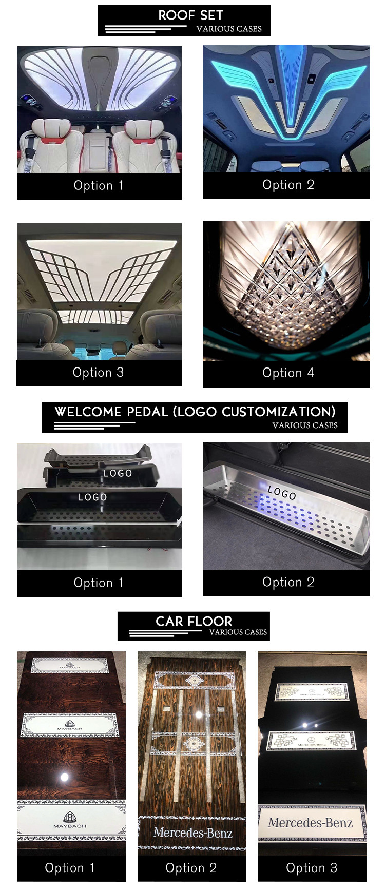 Buy Exterior Conversion Kits Upgrade Honour Star Model V Class Mercedes Vito Body Kit 638 Amg ...