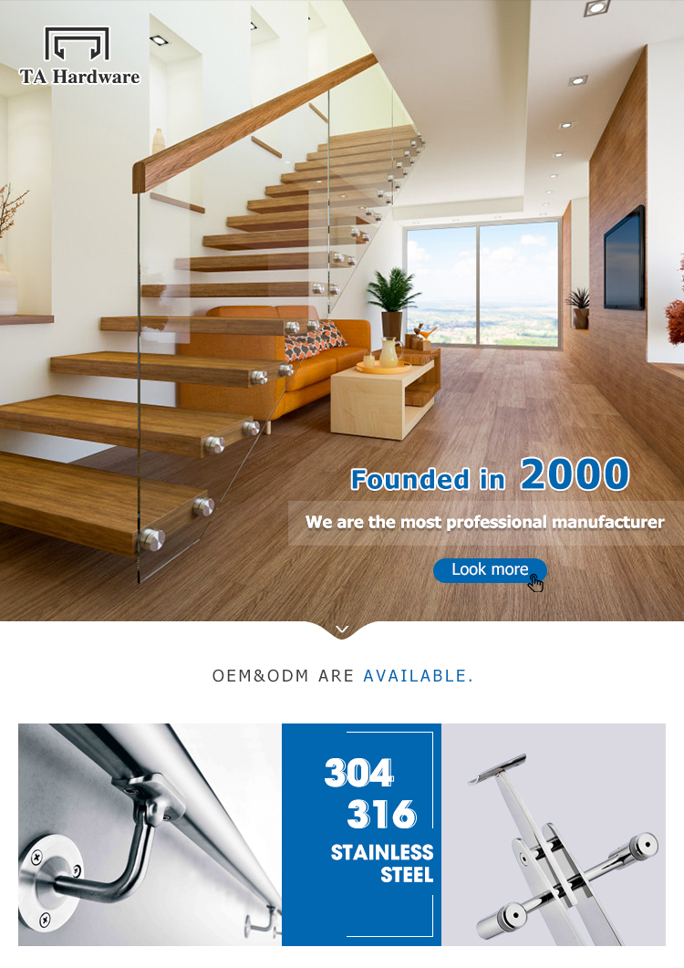 Buy Factory Custom Stainless Steel Handrail Led Light Spotlight Stair ...