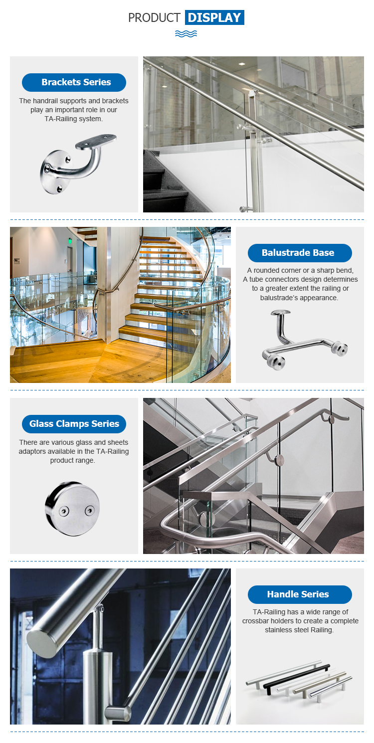 Buy Factory Custom Stainless Steel Handrail Led Light Spotlight Stair ...