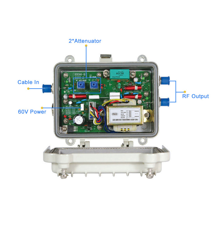 Buy Fiber Optic Catv Distribution Trunk Line Signal Amplifier Outdoor ...