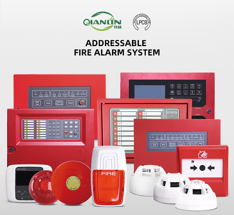 Buy Flush-mount Wall-mount Push Button Addressable Fire Alarm System ...