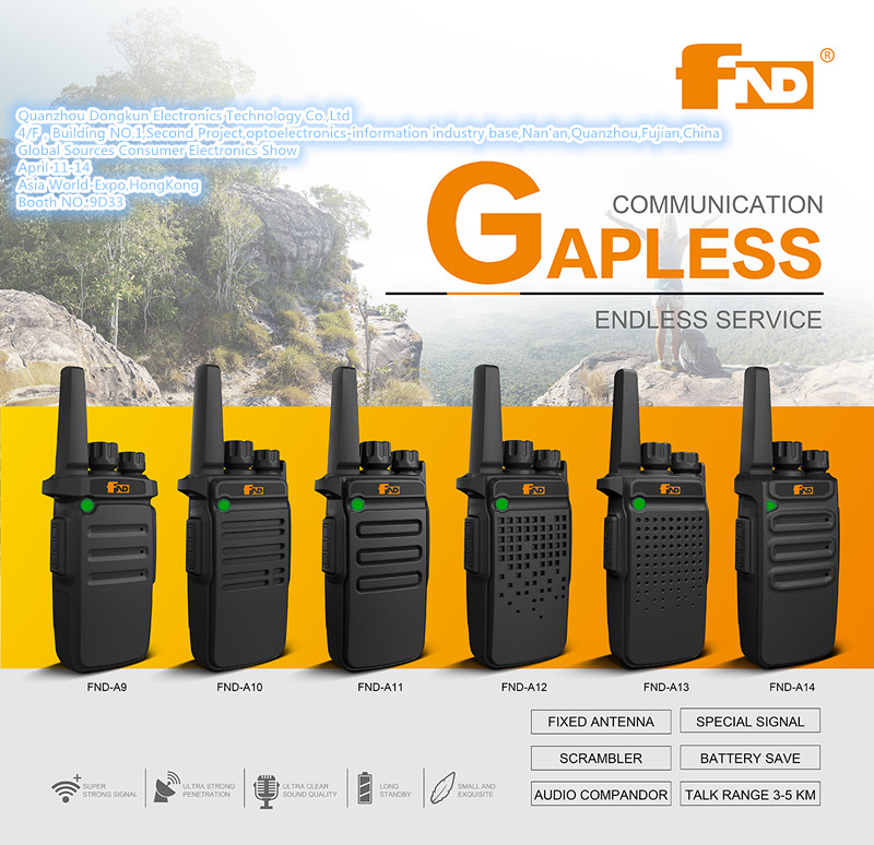 Buy Fnd A11 Walkie Talkie Ham Radio Transmitter Single Band 2w M Two ...
