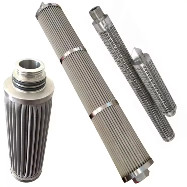Buy Folded Glass Fiber Hydraulic Oil Cartridge Filter Filter Crude Oil ...