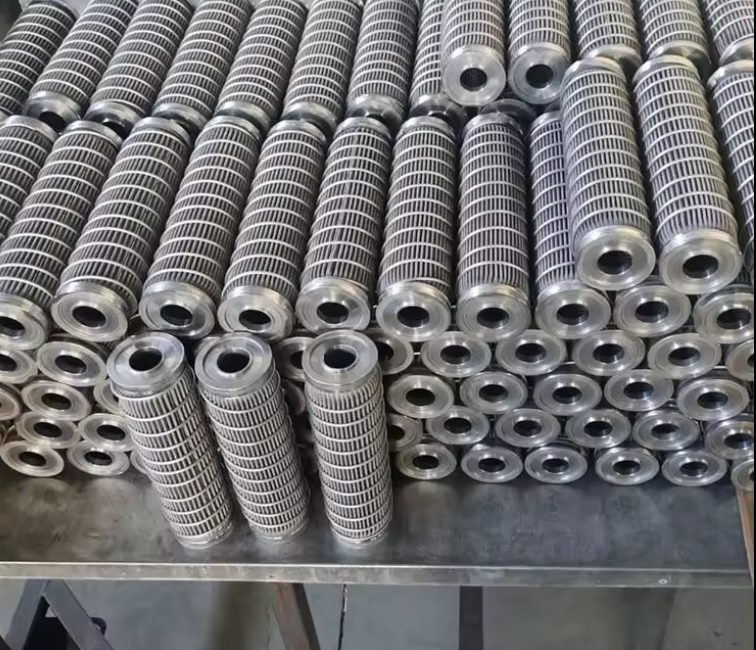 Buy Folded Glass Fiber Hydraulic Oil Cartridge Filter Filter Crude Oil ...