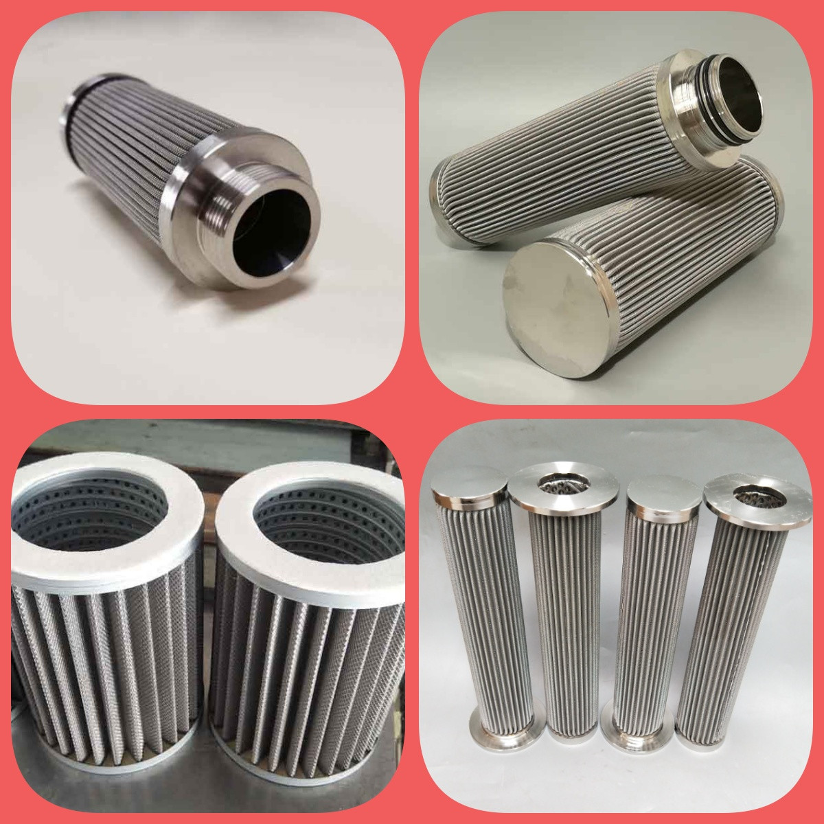 Buy Folded Glass Fiber Hydraulic Oil Cartridge Filter Filter Crude Oil ...
