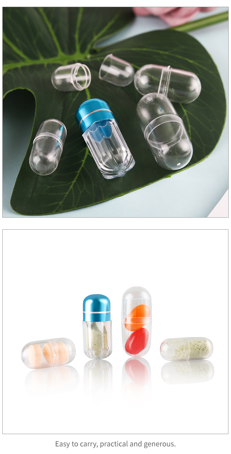 Buy Food Grade Round Small Plastic Shrink Pill Capsule Bottle With ...