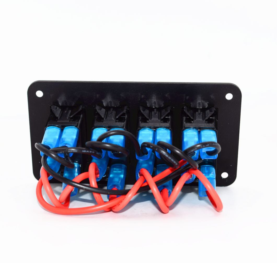 Buy Four Gang Rocker Switch Panel With Led Light For Car Marine Boat ...