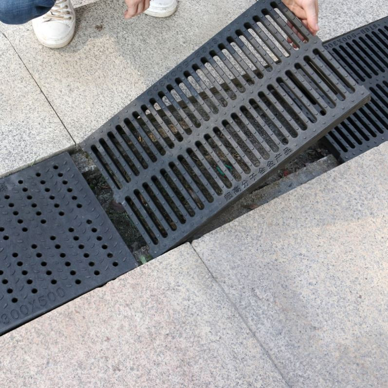 Buy Frp Trench Drain Round Bar Webforge Grating Cover Sidewalk Trench ...