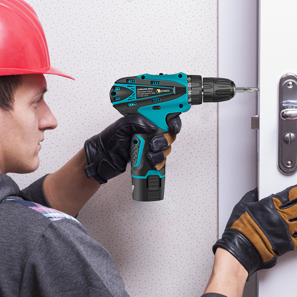 Buy Good Quality 12v Model Hammer Drill Set Lithium Battery Heavy Duty ...