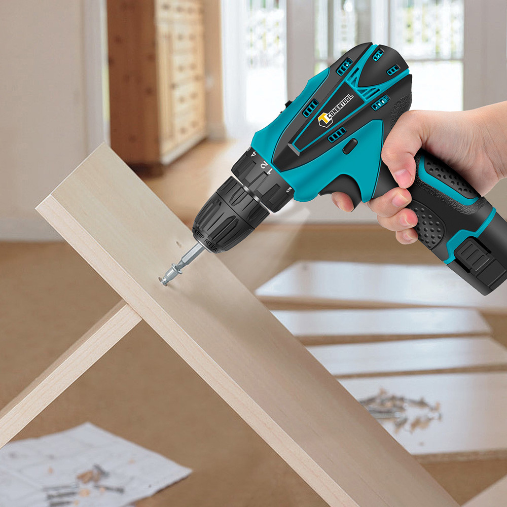 Buy Good Quality 12v Model Hammer Drill Set Lithium Battery Heavy Duty ...