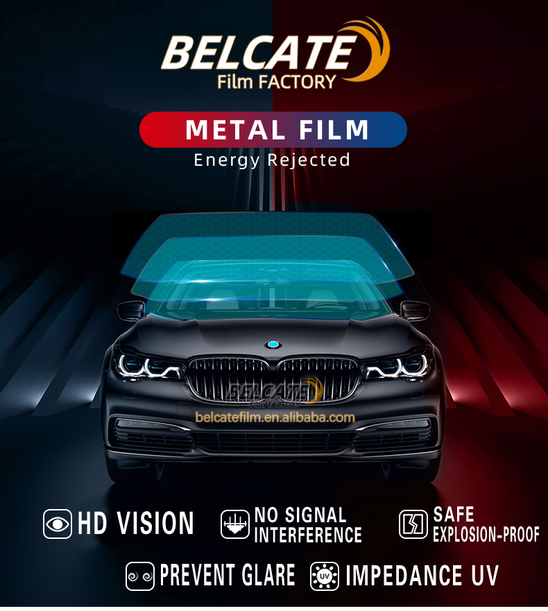 Buy Heat Metal Reflective Car Window Glass Tint Film Sputter Nano ...