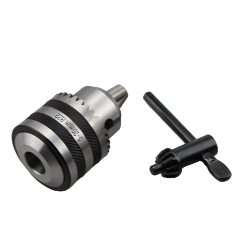 Buy Heavy Duty 5-20mm Drill Chuck With Key Taper Mount B22 Power Tool ...