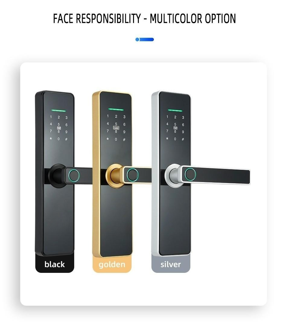 Buy High Security Electric Rfid Card Fingerprint Nfc Smart Door Lock ...