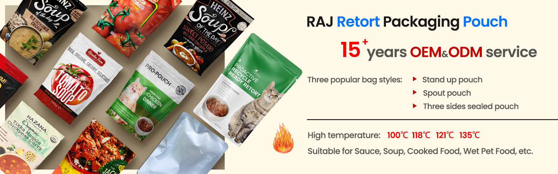 Buy High-temperature Retort Pouch/boiling Bag Plastic Food Packing ...