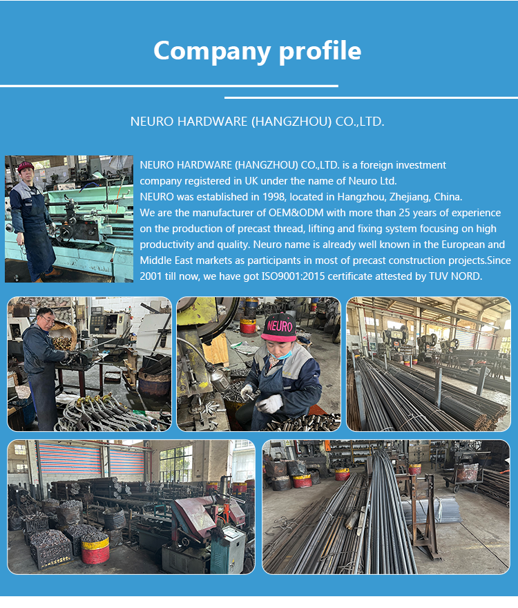 Buy High Tensile Precast Concrete Lifting Anchor Double Head Anchor For ...