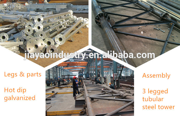 Buy Hot Dip Galvanized Tube Pipe Tubular Self Supporting Steel Lattice Antenna Telecom ...