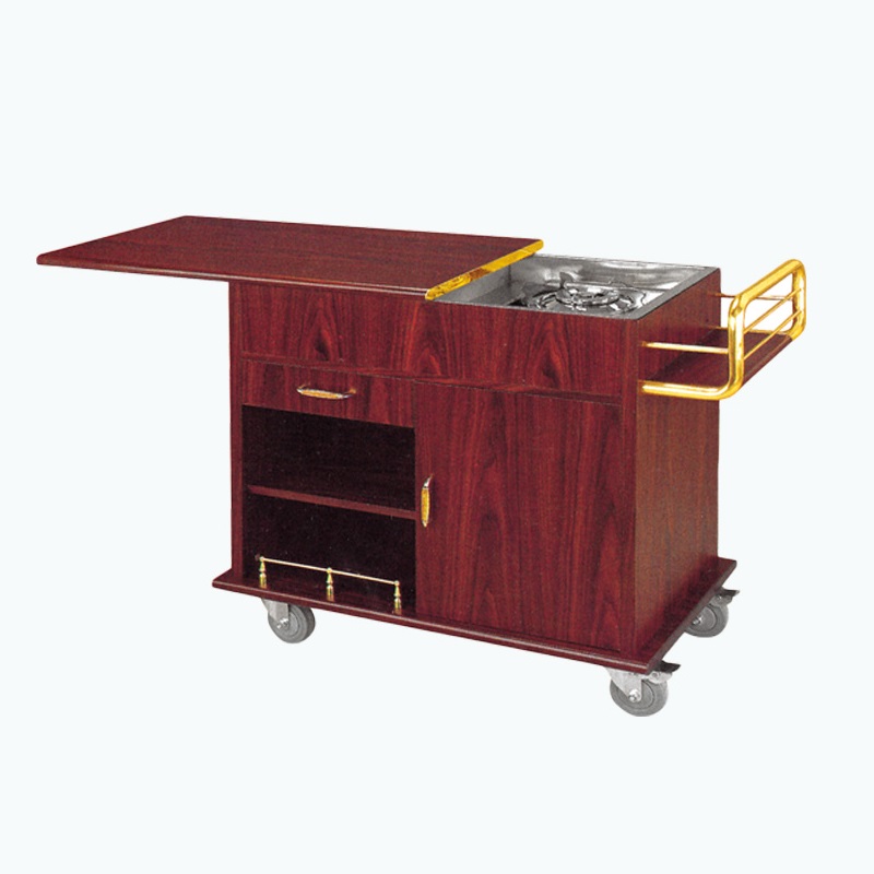 Buy Hotel Double Flambe Trolley / Restaurant Food Flamble Trolley from ...