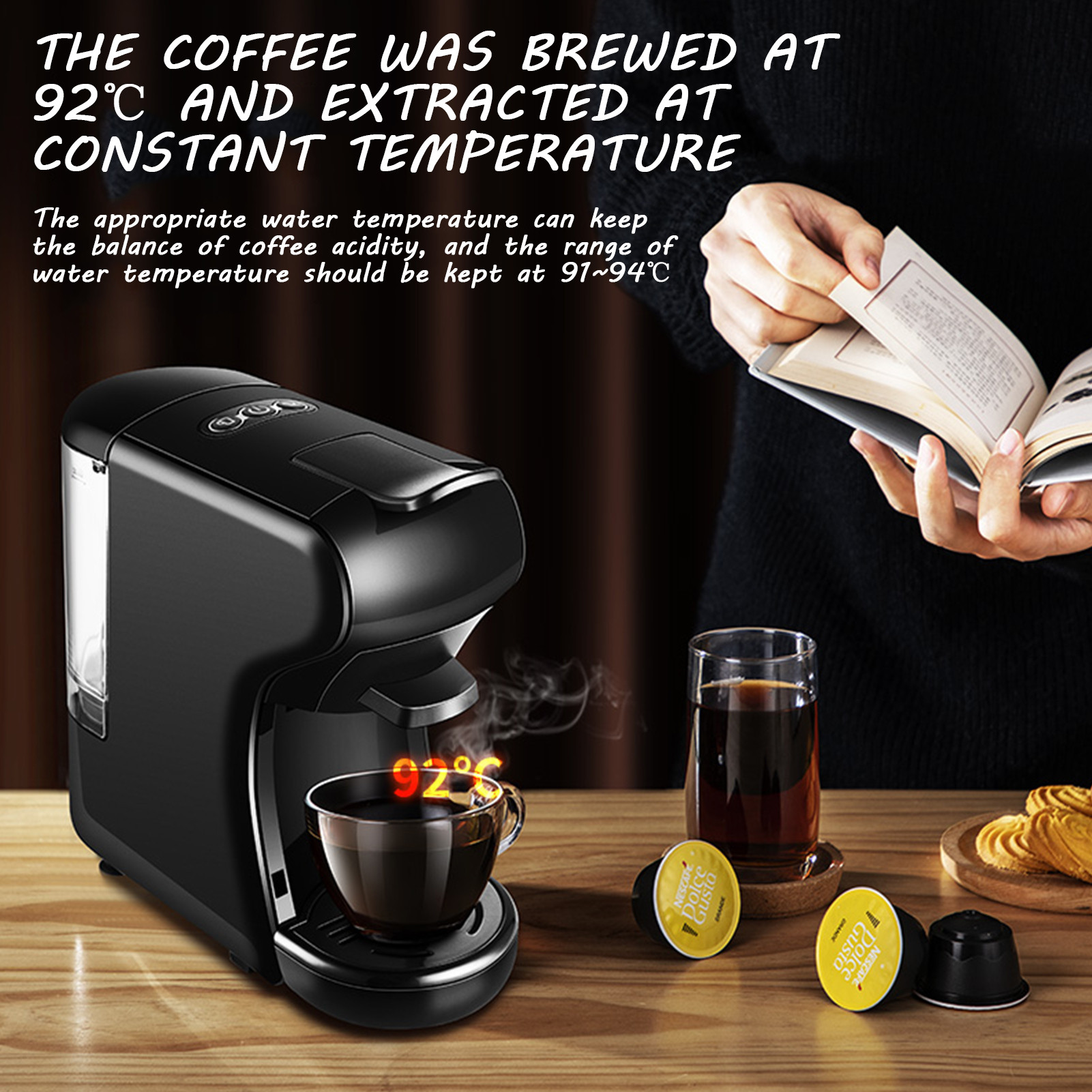 Buy Household Multifunctional Capsule Coffee Machine Espresso Machine ...