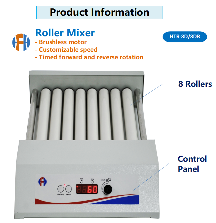 Buy Htr-8dr Blood Roller Mixer Tubes Roller Mixer Digital Roller Mixer ...