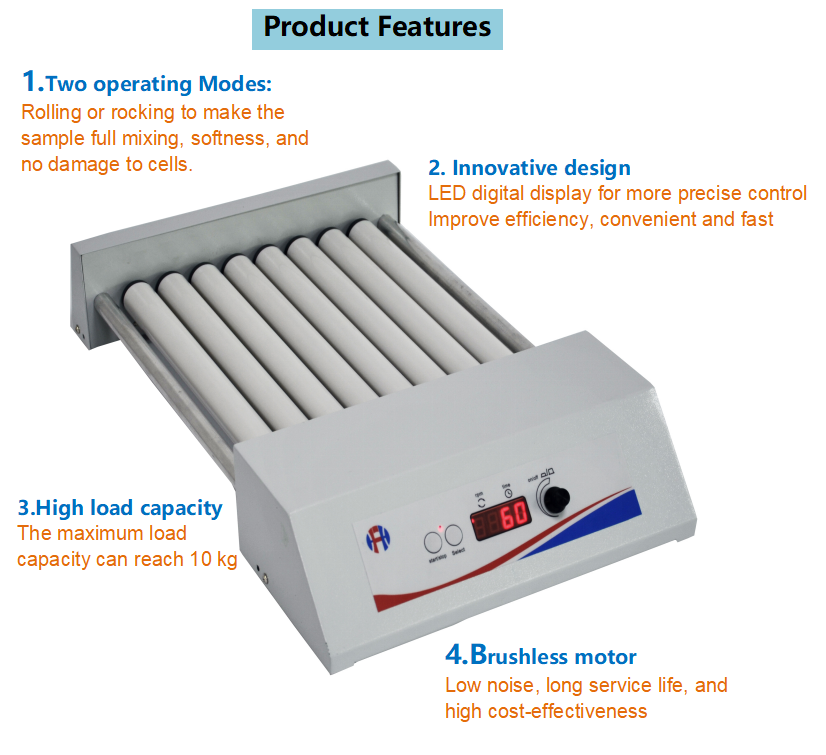 Buy Htr-8dr Blood Roller Mixer Tubes Roller Mixer Digital Roller Mixer ...