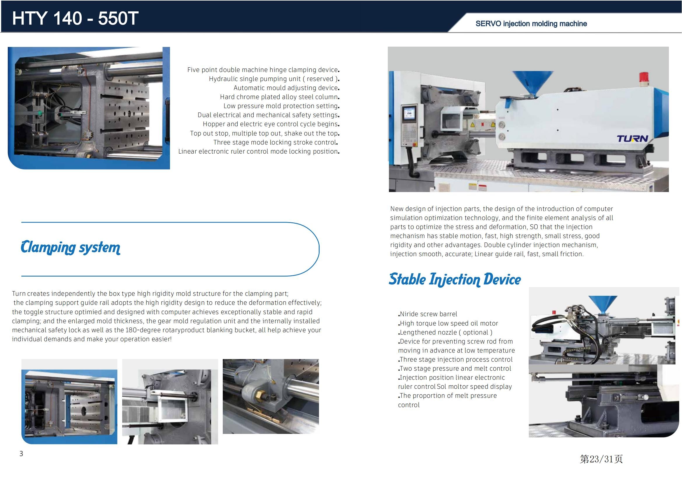 Buy Hty - 550 Machine Plastic Injection Molding Machine Price In ...