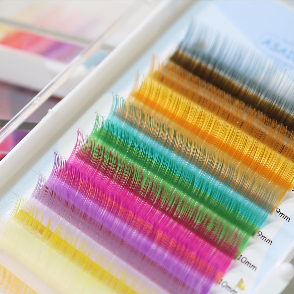 Buy Indonisia Lashes 12 Lines /16 Rows /20 Lines Korean Silk Colorful ...