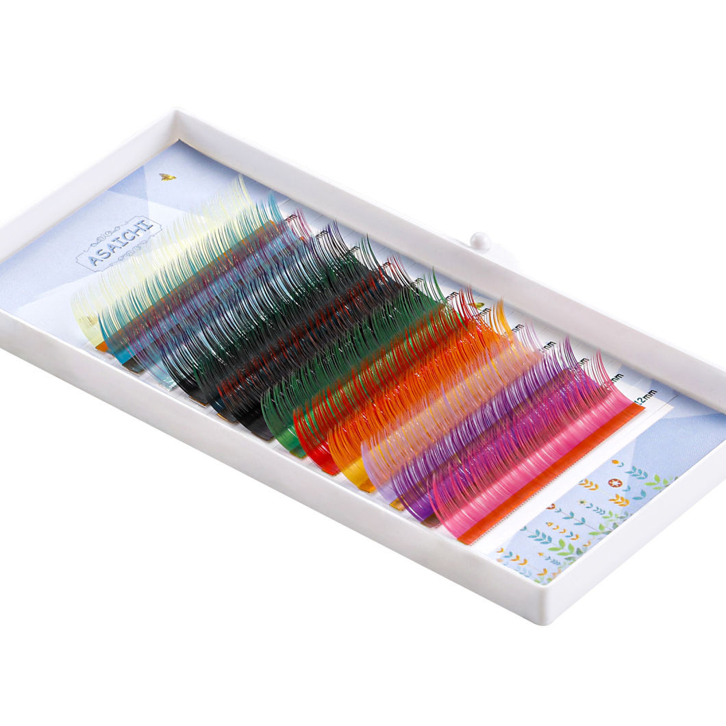 Buy Indonisia Lashes 12 Lines /16 Rows /20 Lines Korean Silk Colorful ...