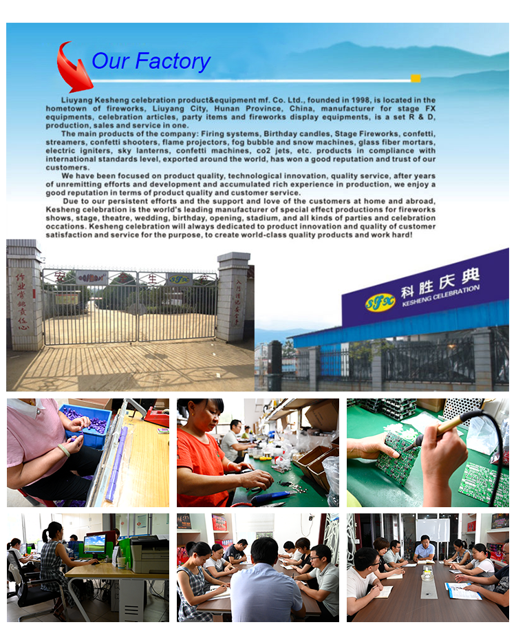 Buy Indoor Pyrotechnic Stage Fountain Fireworks Fire Gun Igniter Firing ...