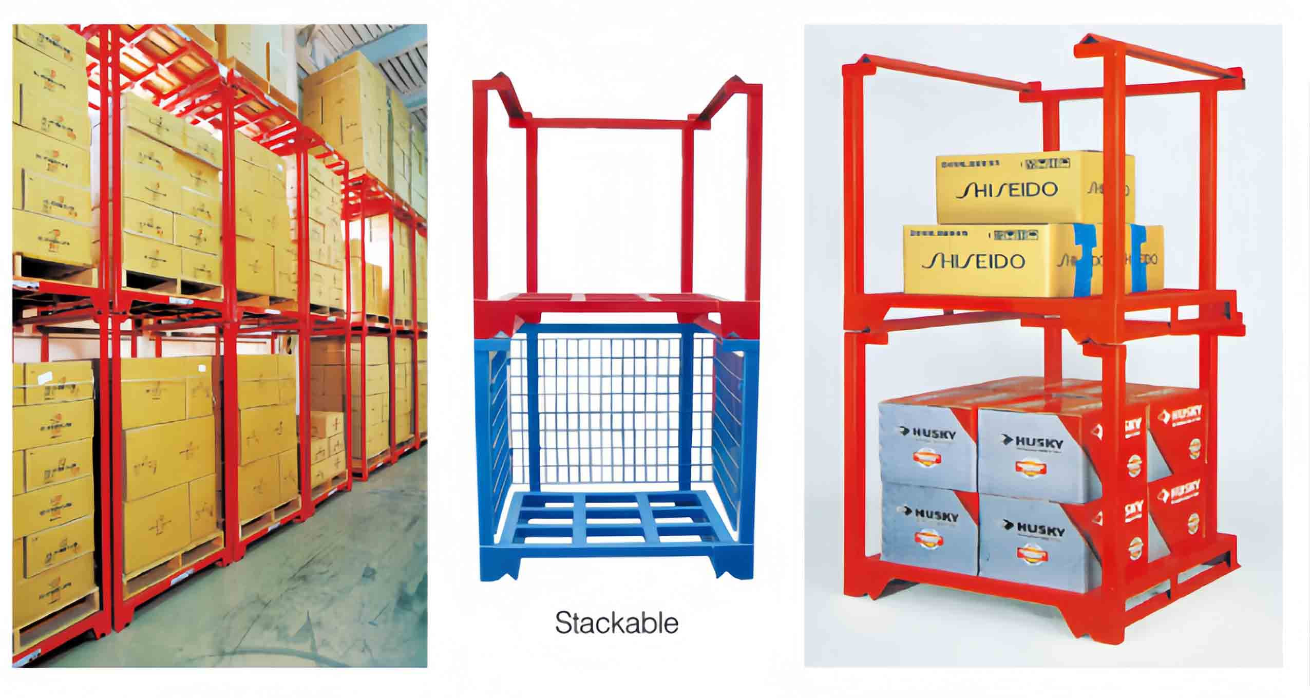 Buy Industrial Warehouse Storage Stacking Nestainer Racks Steel Powder ...