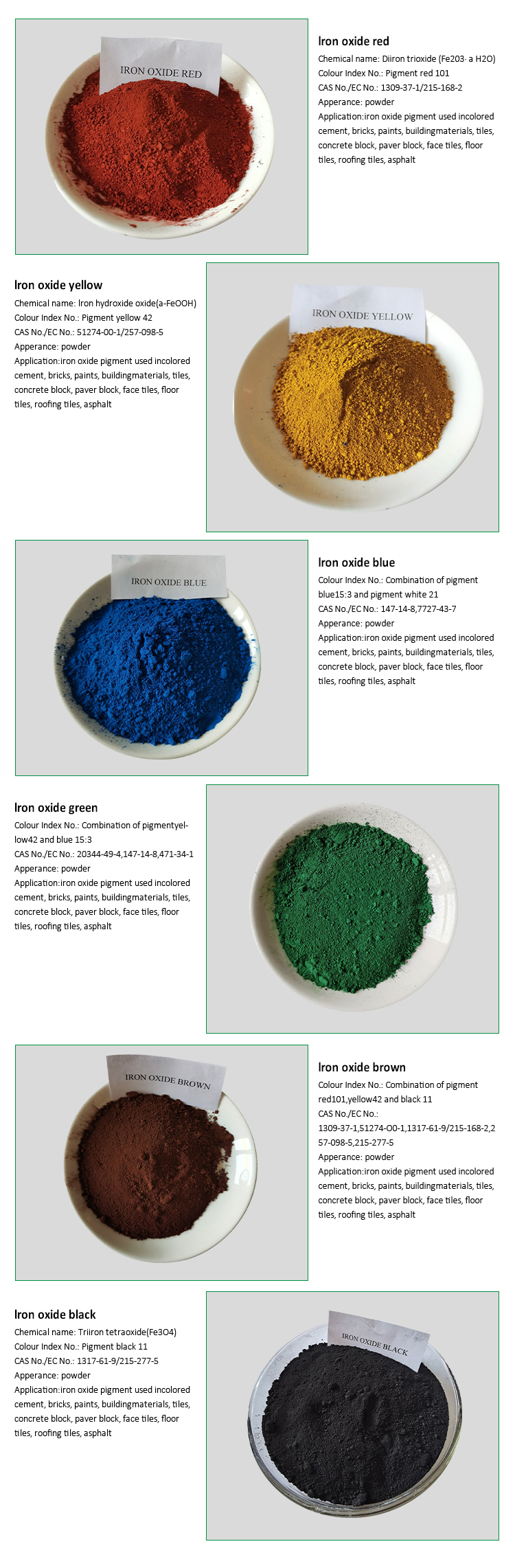 Buy Iron Oxide Color Pigment Paver Block Red Concrete Iron Oxide ...