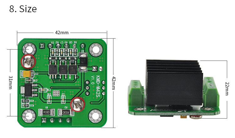 Buy Kamoer Kmd-42s Two-phase Dc Stepper Motor Driver Board For Micro ...