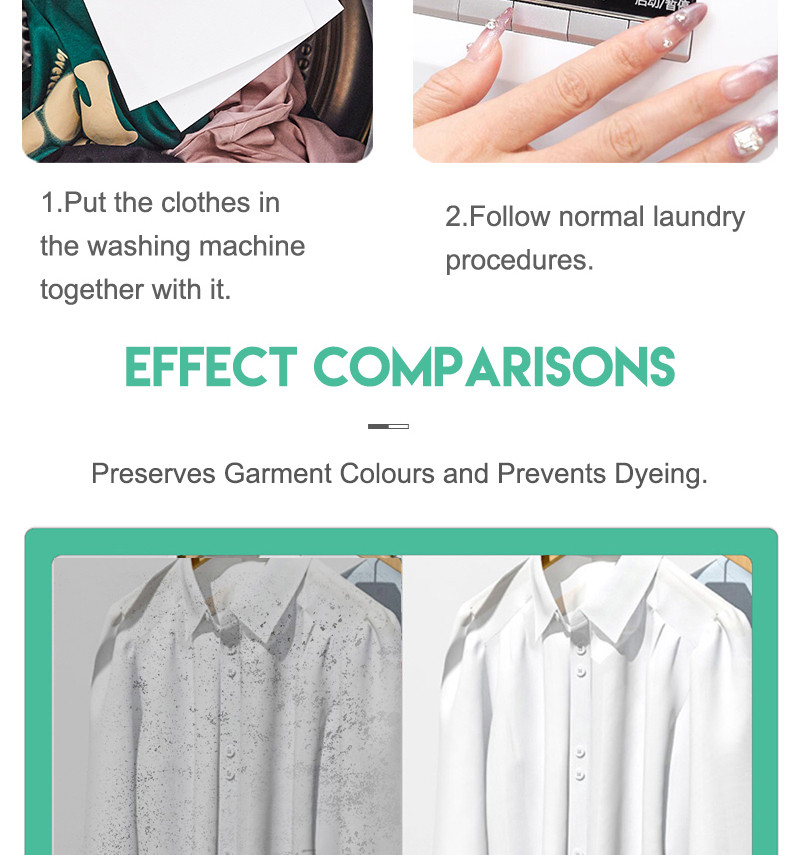 Buy Laundry Washing Powder Detergent Sheets Clothes Washing Paper Clean ...