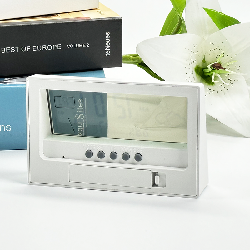 Buy Lcd Light Transparent Clock Electronic Calendars Temperature ...