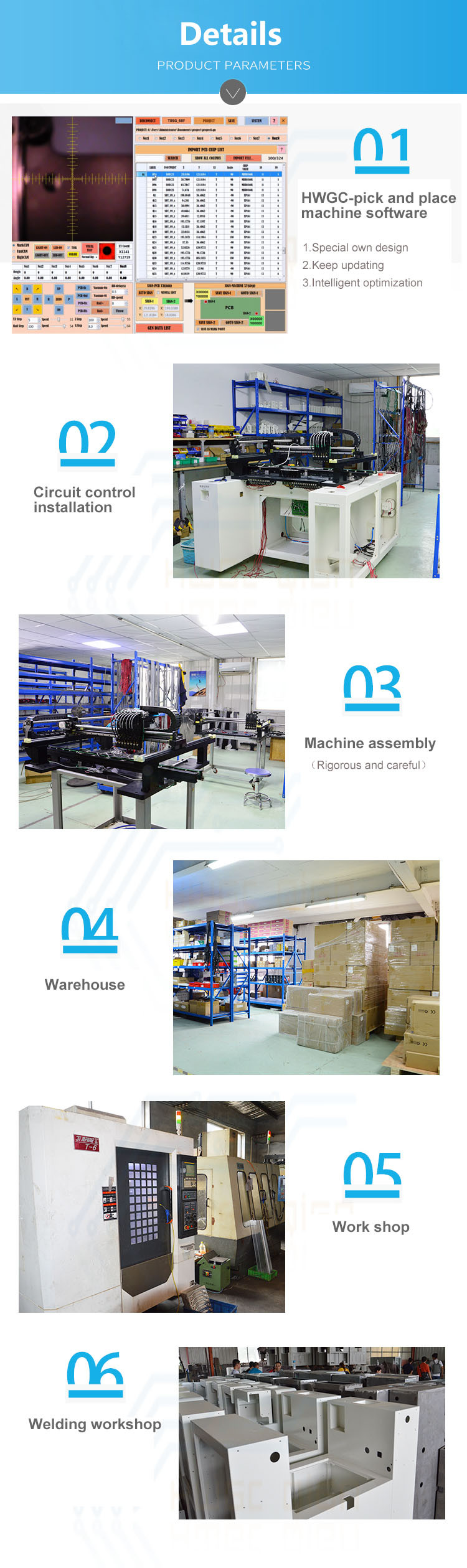 Buy Led Panel Making Pick And Place Machine Smd Mounting Machine Hw-t8 ...