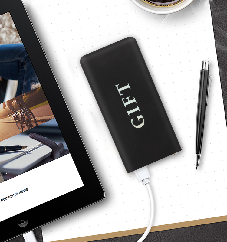 Buy Light Up Logo Gift Customized Power Bank Ultra Slim Portable ...