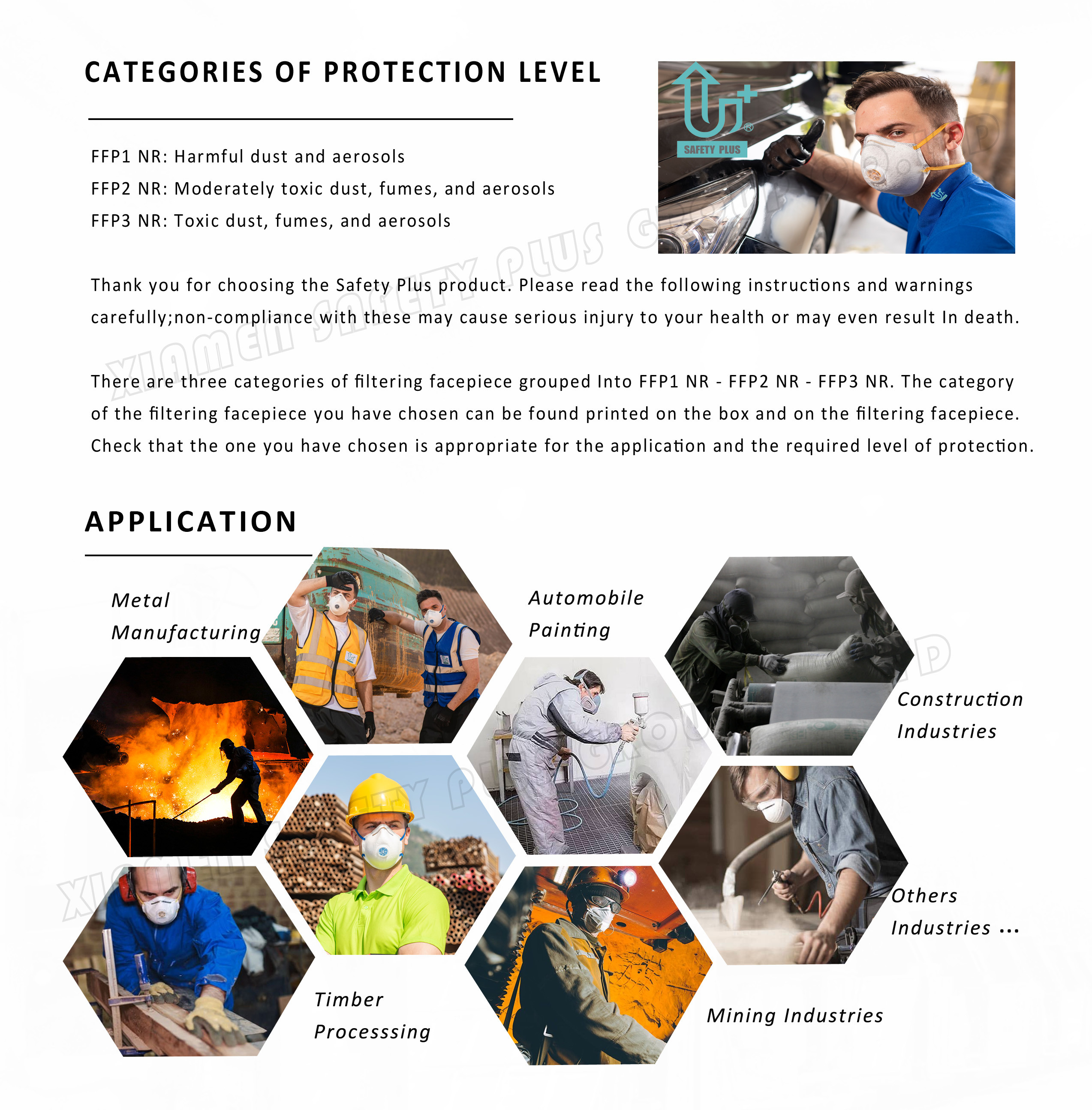 Buy Light Weight Full-facepiece Safety Air Pollution Respirator Mask ...