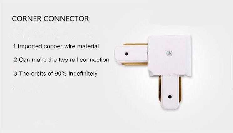Buy Lighting Accessories Corner Connector / Track Rail from Zhongshan ...