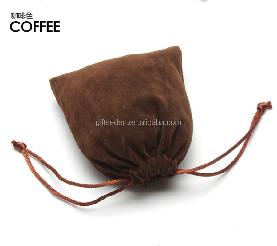 Buy Luxurious Red Velvet Velour Velveteen Drawstring Bag For Jewel ...