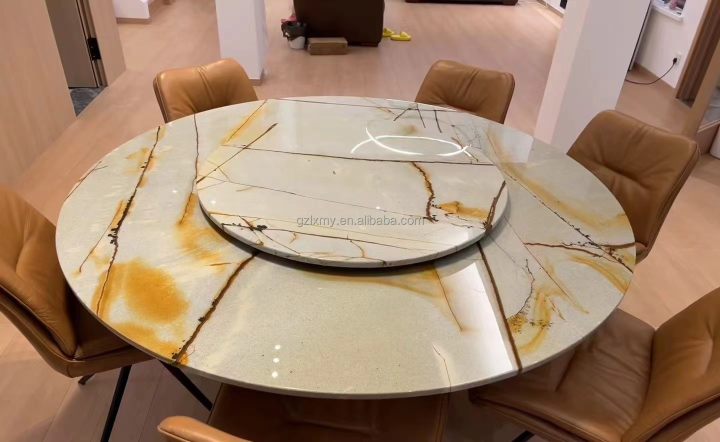 Buy Luxury Blue Marble Table Tops Interior Round Natural Marble Stone ...