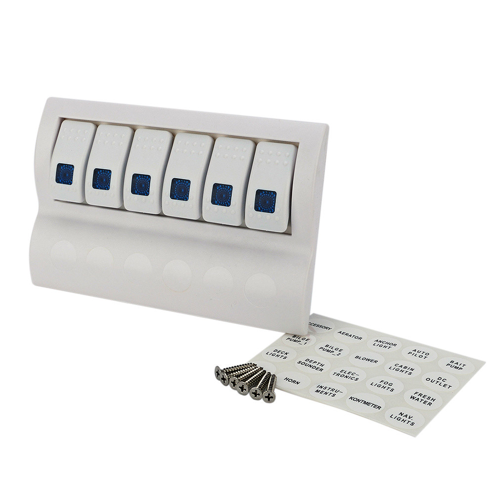 Buy Marine Boat White Rocker Switch Panel from Dongguan Maiyu ...
