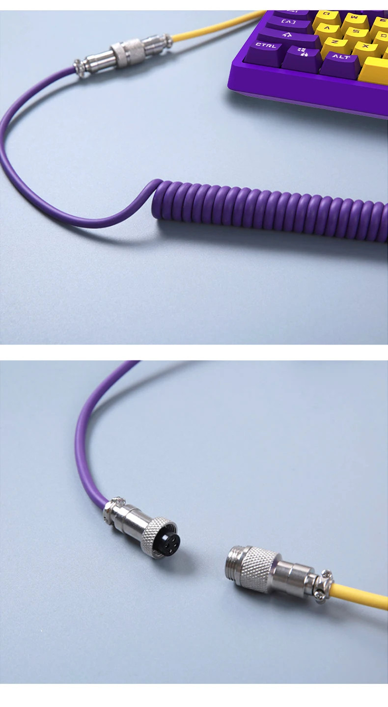 Buy Mechanical Keyboard Aviator Connector Cable Usb A To Type C For ...