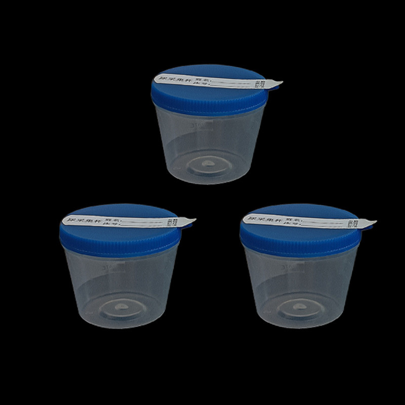 Buy Medical Disposable Labeled Urine Container Open Cover Sampling Cup ...