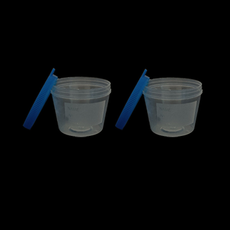 Buy Medical Disposable Labeled Urine Container Open Cover Sampling Cup ...